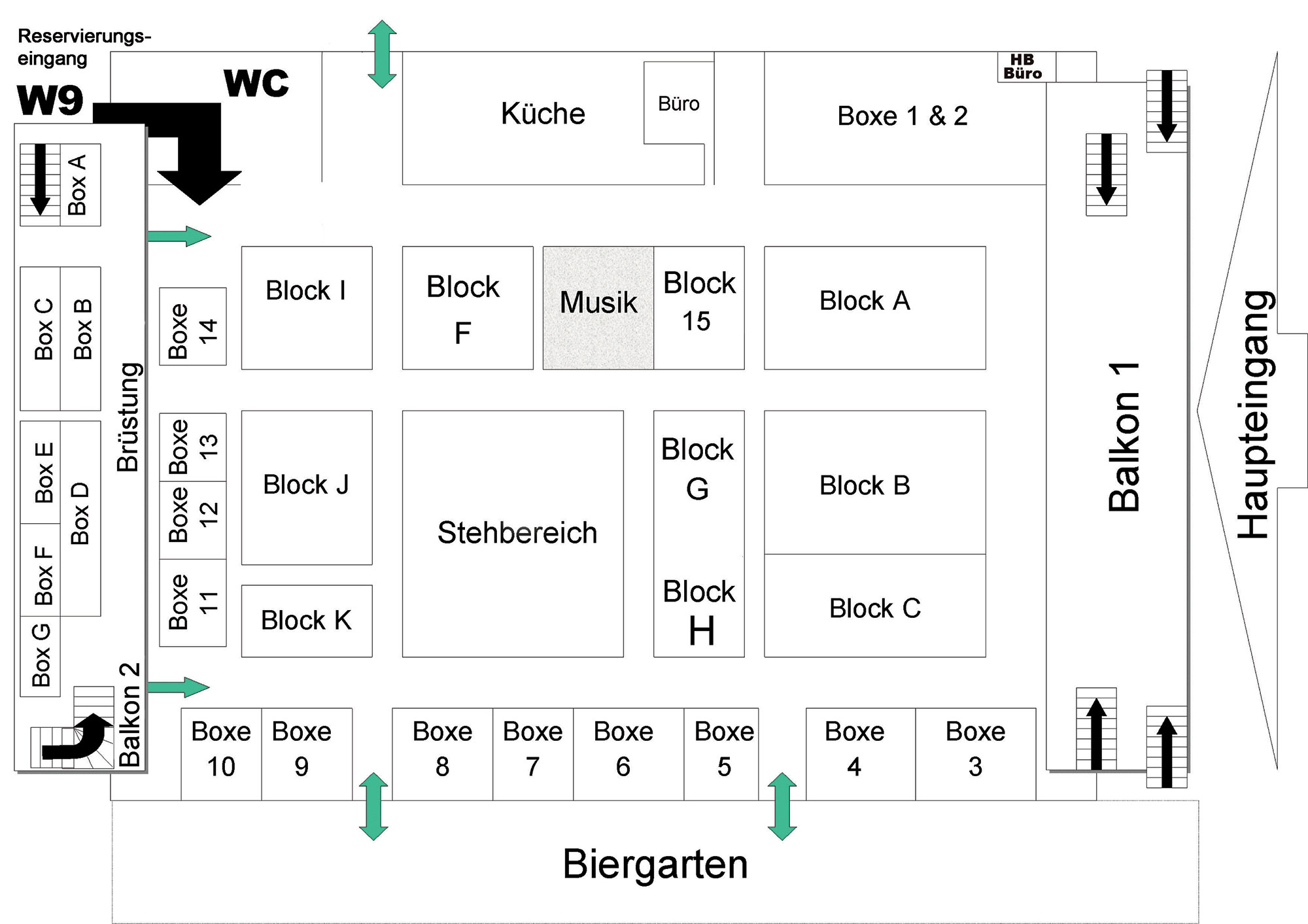 Hofbräu Festzelt - Bierzelt auf dem Oktoberfest - Sitzplan